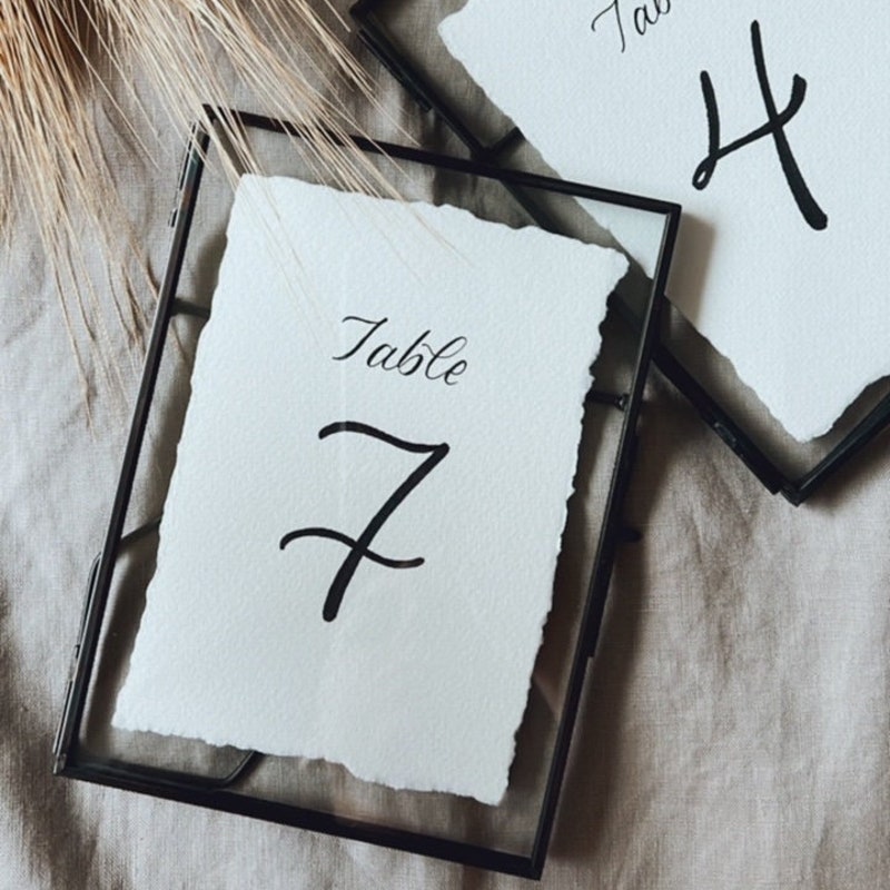 Framed Table Numbers - Etsy