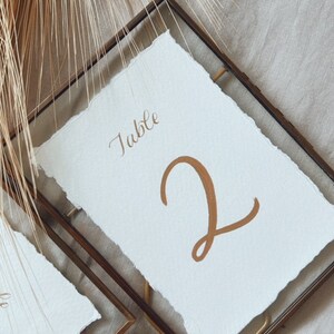 Antique Gold Frame Table Numbers, Framed Table Numbers, Personalized ...