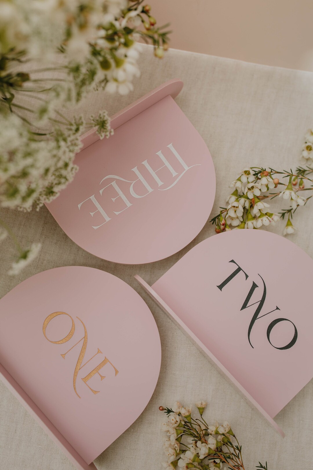 Arched Table Numbers, Acrylic Table Numbers, Personalized Table Numbers ...