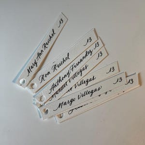 Wedding Bells, Vintage Bell Table Assignment Tags: Hand-calligraphy ...