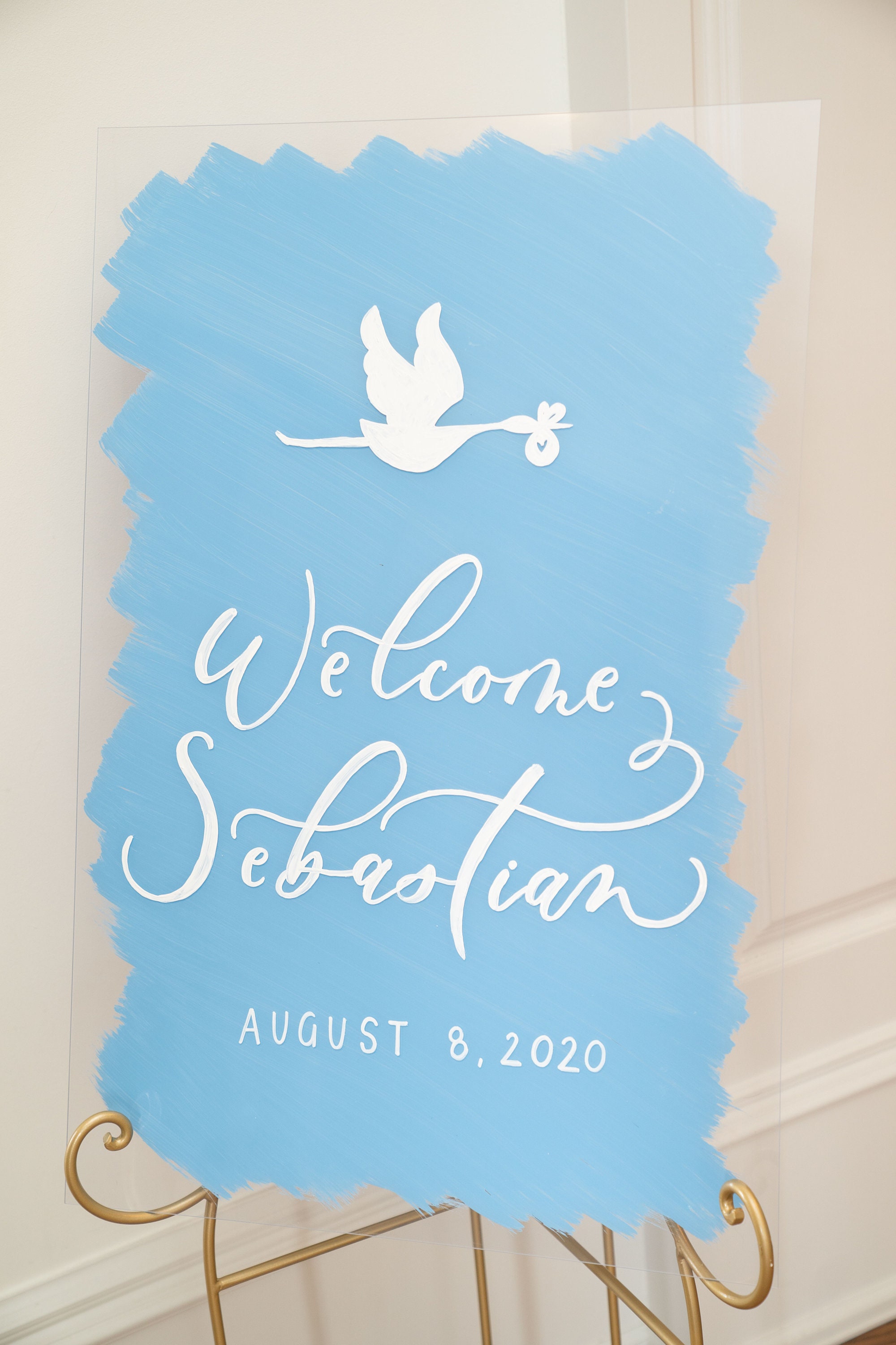 Acrylic Welcome Sign 24inx36in with Colored Background | Etsy