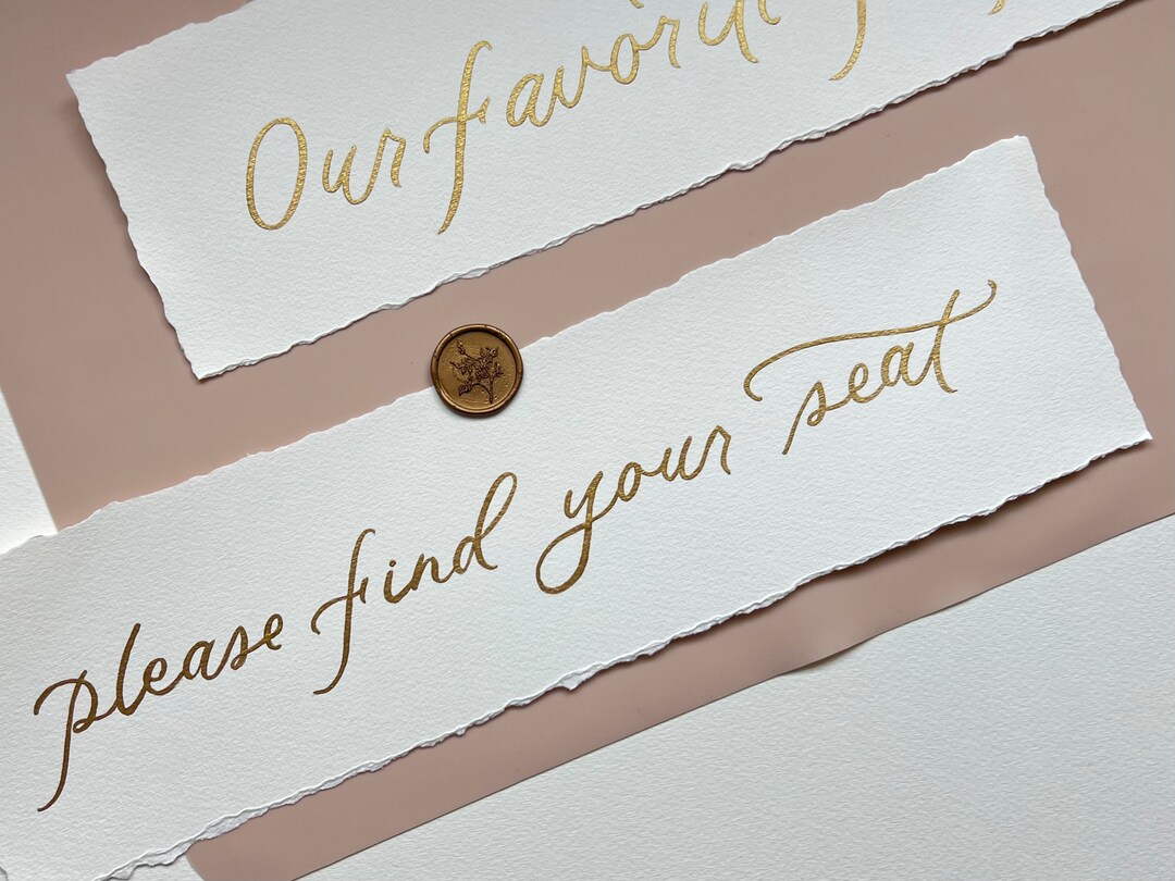 Seating Chart Header Cards, Our Favorite People Card, Please Find Your ...