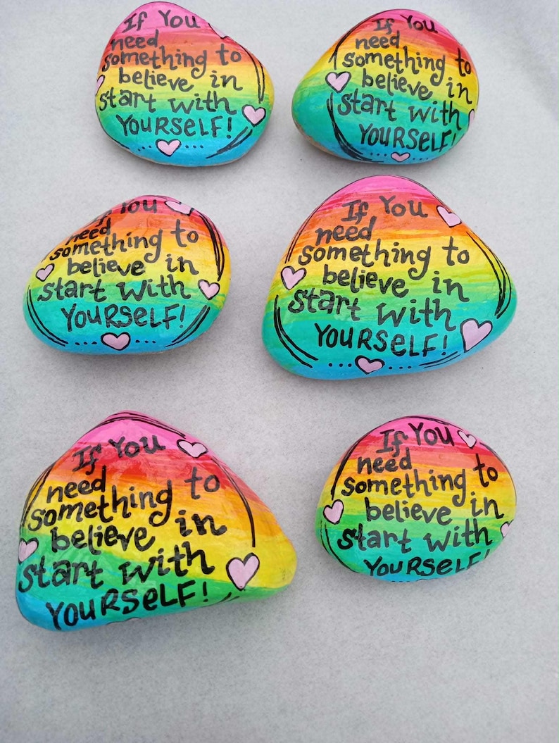 If You Need Something to Believe in Believe in Yourself Hand Painted ...