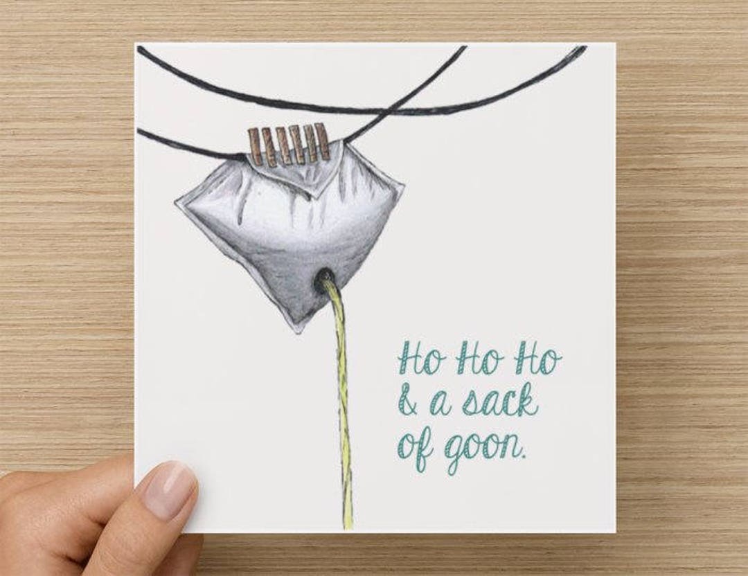 Sack of Goon Funny Christmas Card - Etsy Denmark