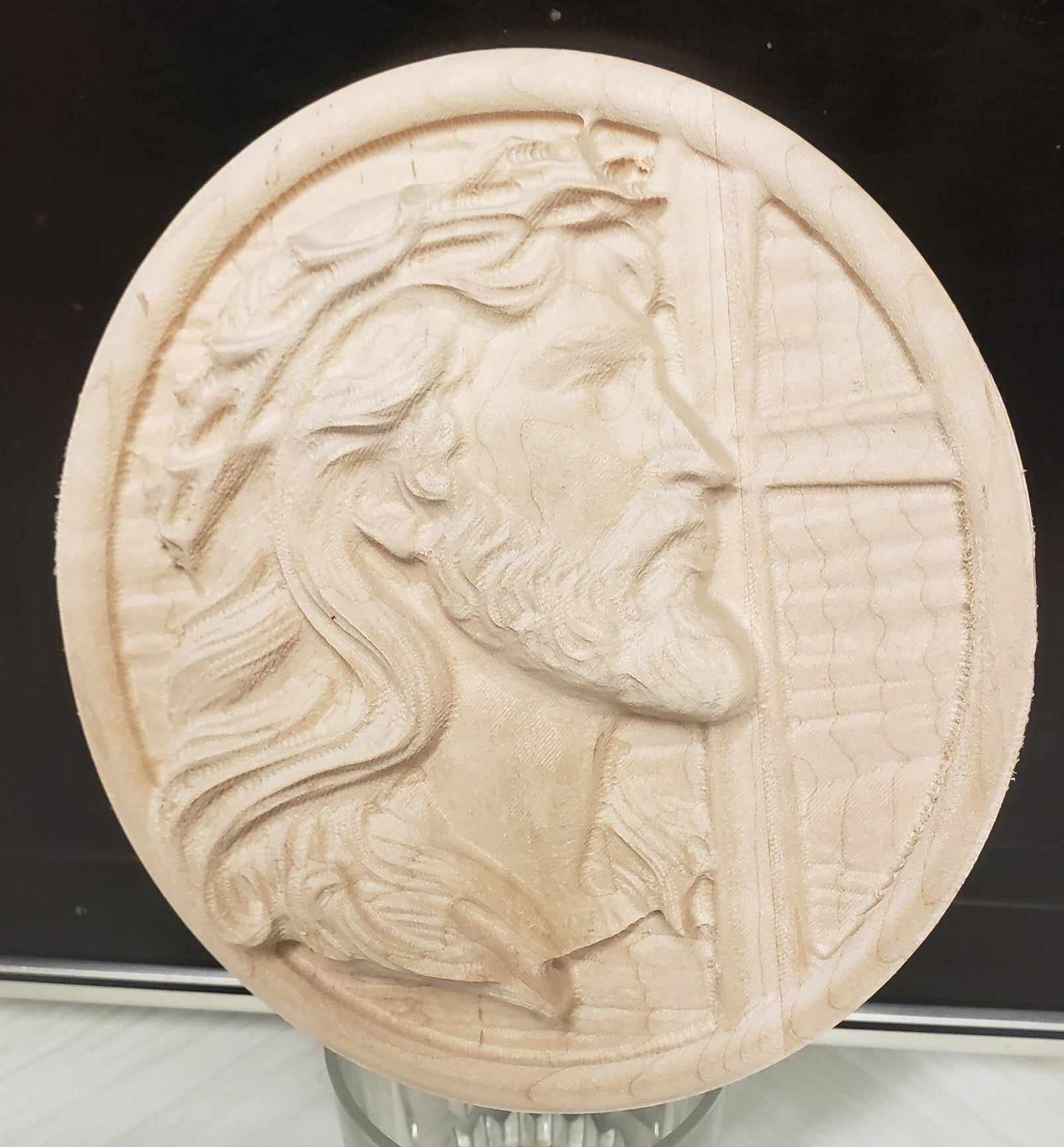 3D CNC STL Model - Jesus and Cross for a Wood Carving Router - Etsy