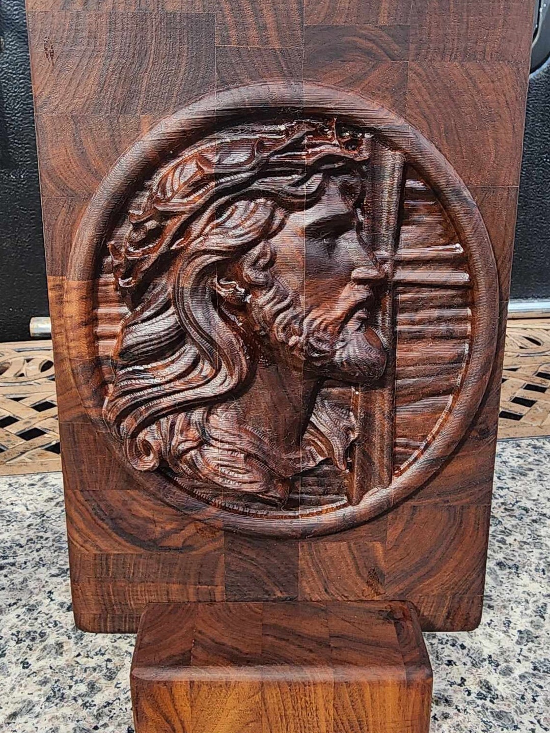 3D CNC STL Model - Jesus and Cross for a Wood Carving Router - Etsy