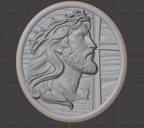 3D CNC STL Model - Jesus and Cross for a Wood Carving Router - Etsy