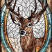 51 Whitetail Deer -stained Glass and Mosaic Style Graphics for Pattern ...