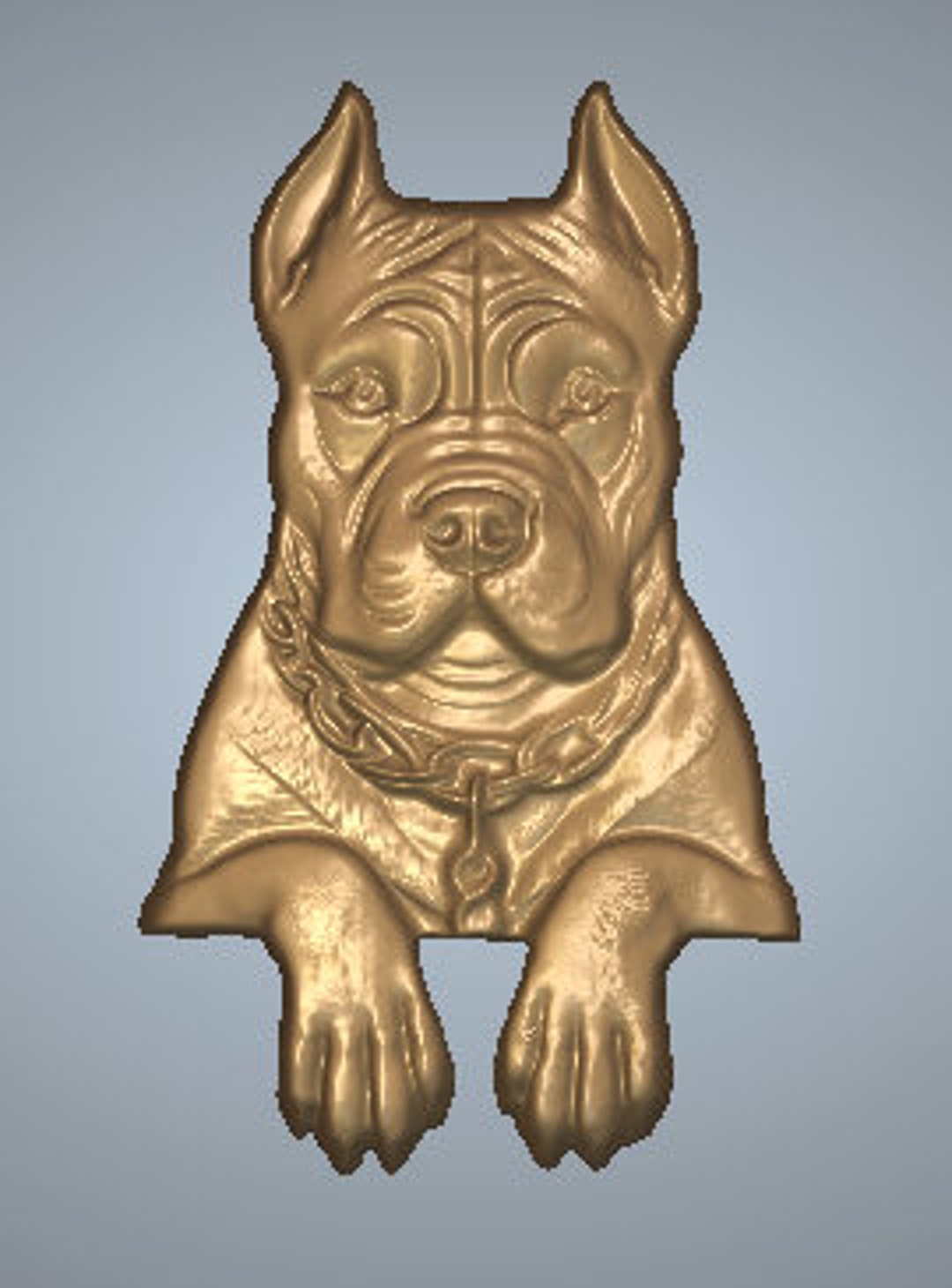 3D CNC STL Model Pitbull in a Frame and Bas Relief for a Wood Carving ...