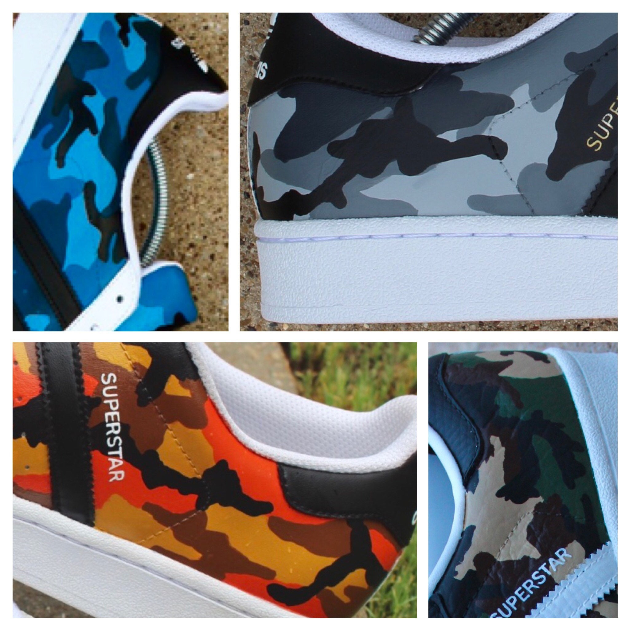 Custom Color Camo Vans - Etsy UK