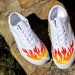 Fire Flame Custom Vans - Etsy
