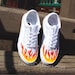 Fire Flame Custom Vans - Etsy