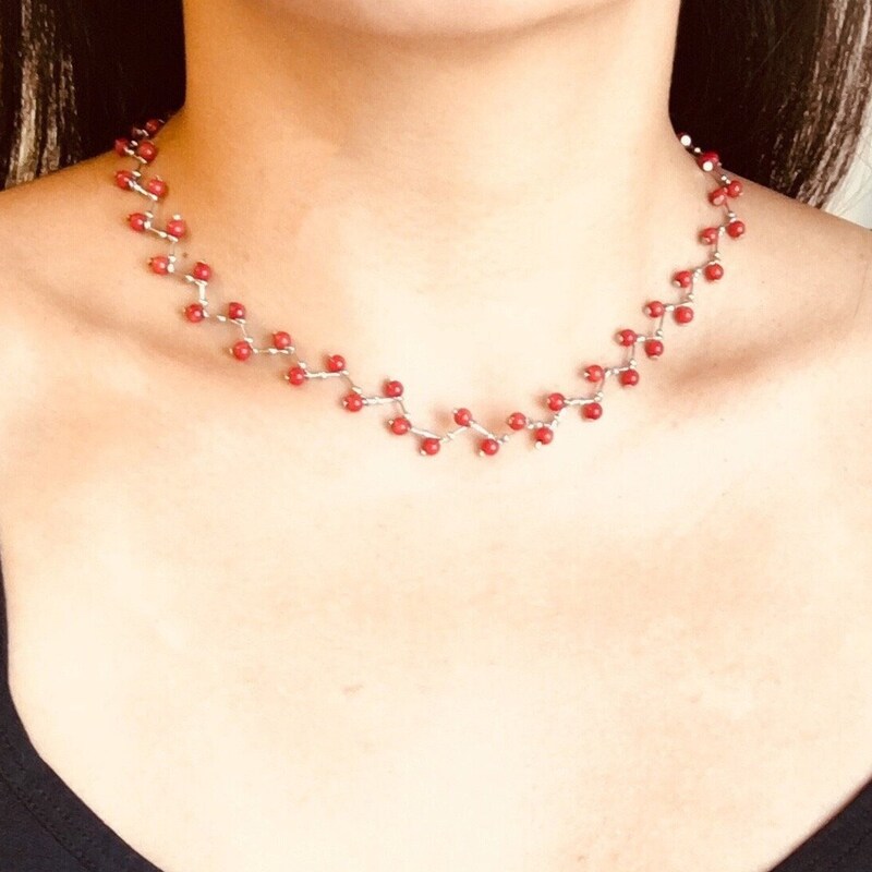 Zig Zag Necklace - Etsy