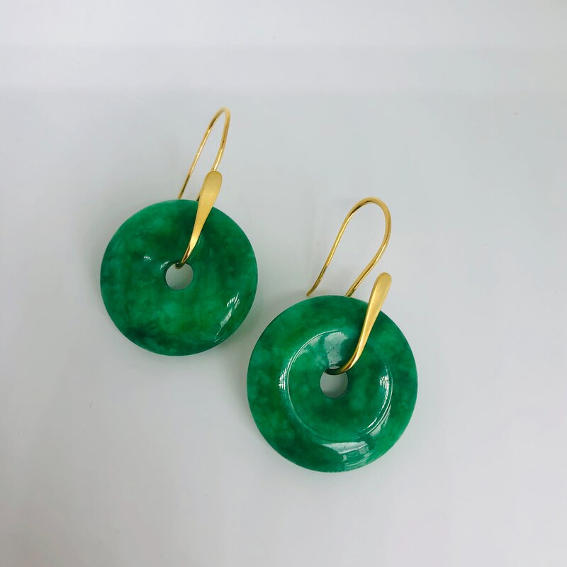 Jade Earrings - Etsy