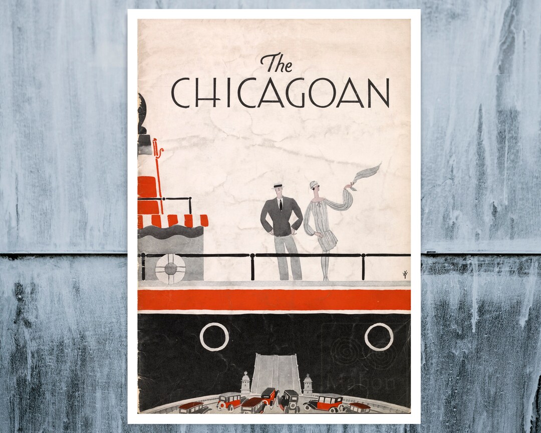 Vintage Jazz Age Magazine Cover "the Chicagoan - September 1926 ...