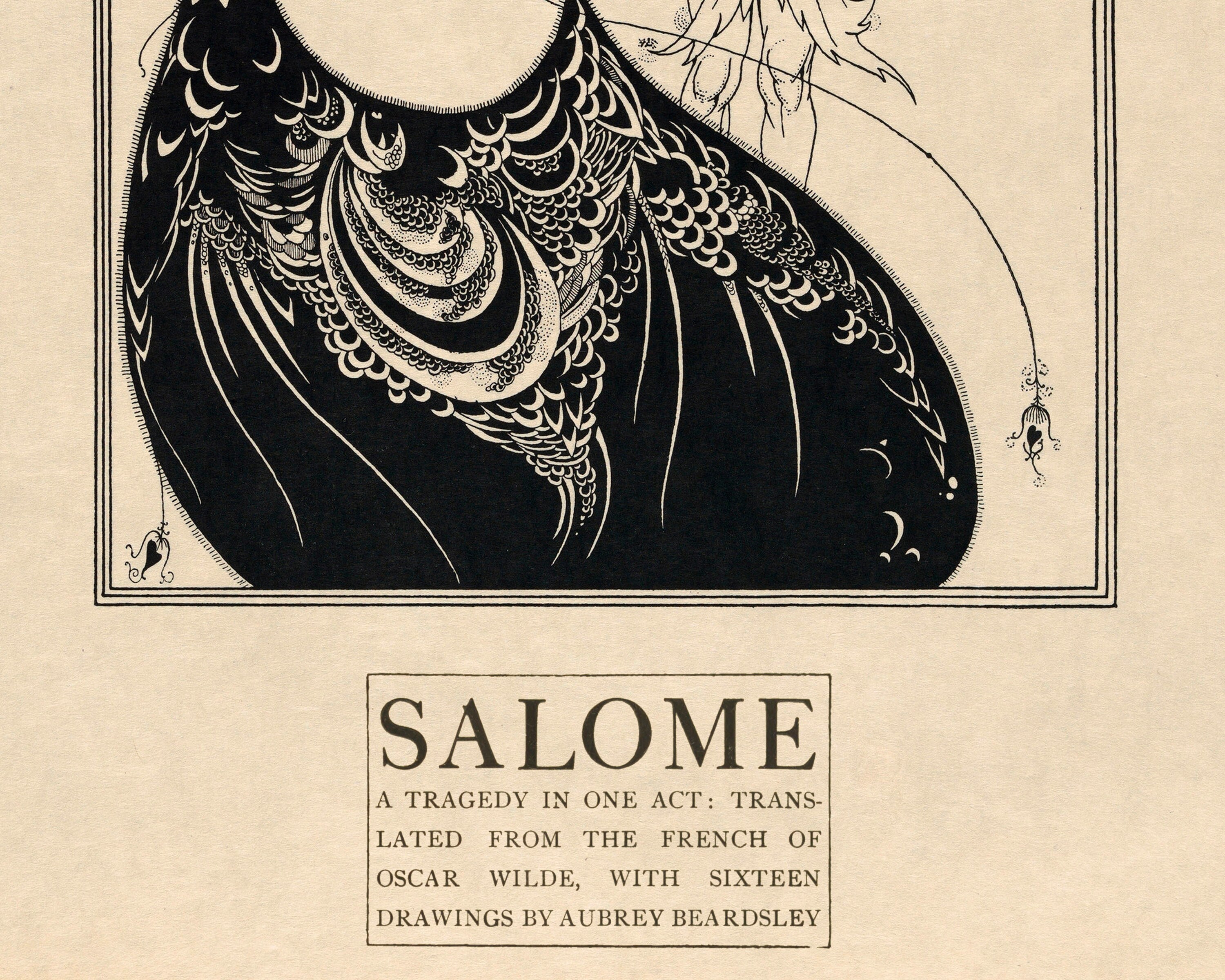 Vintage Book Illustration salomé: the Peacock | Etsy