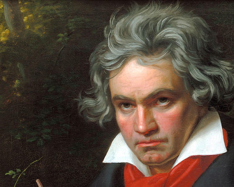 Portrait of Ludwig Van Beethoven by Joseph Karl Stieler (1820) - Giclée ...