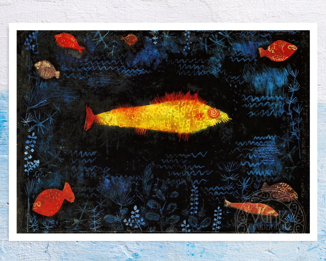 Paul Klee "the Goldfish" (c.1925) - Giclée Fine Art Print - Etsy