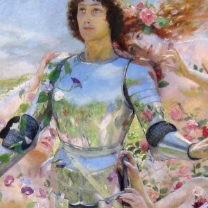 Georges Rochegrosse the Knight of the Flowers c.1894 Premium ...