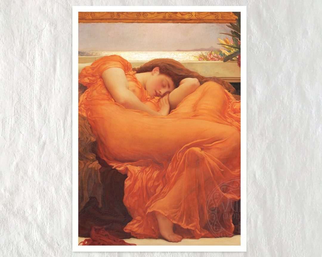 Frederic Leighton "flaming June" (c.1895) - Giclée Fine Art Print - Etsy