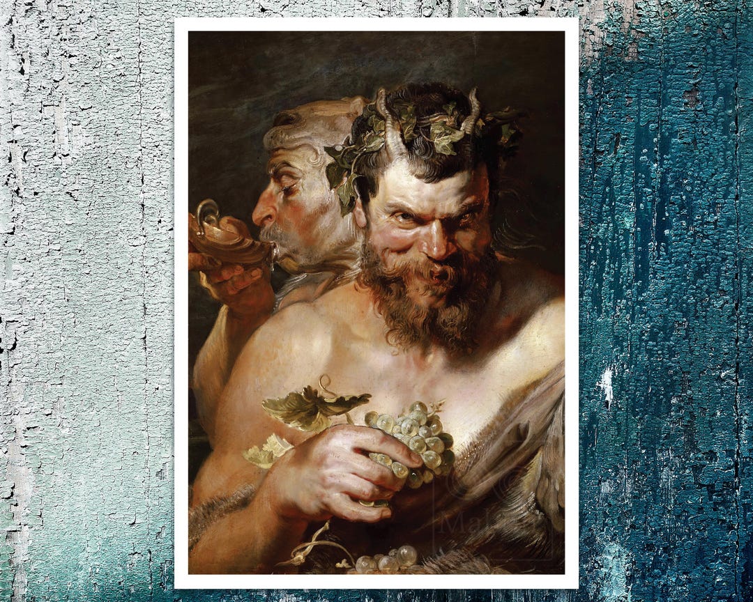 Peter Paul Rubens "two Satyrs" (c.1618 - 1619) - Premium Reproduction ...