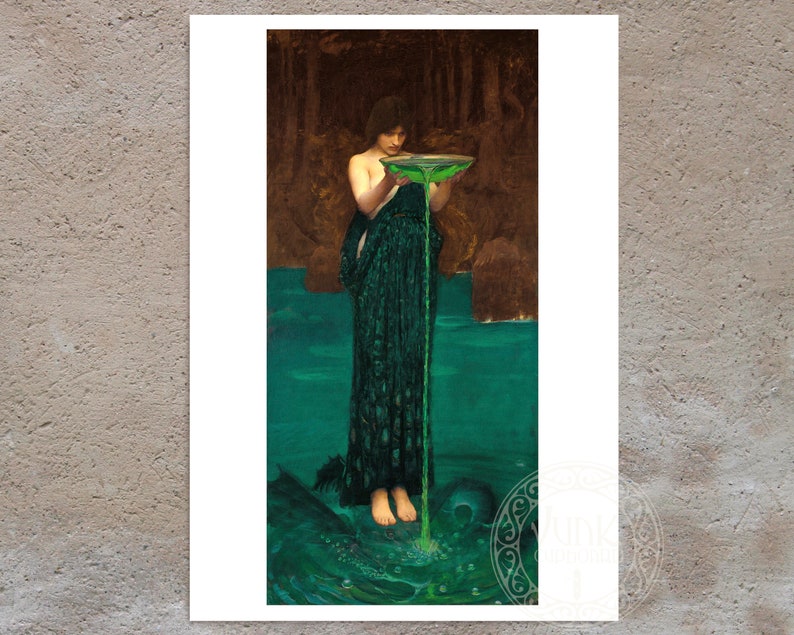 John William Waterhouse circe Invidiosa c.1882 - Etsy UK