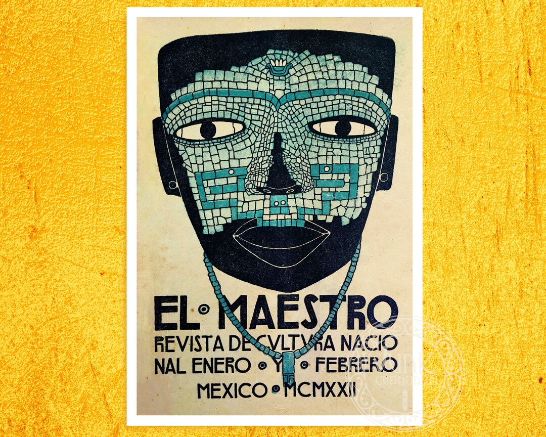 Mexican Magazine Cover el Maestro Revista De Cultura Nacional c.1922 ...
