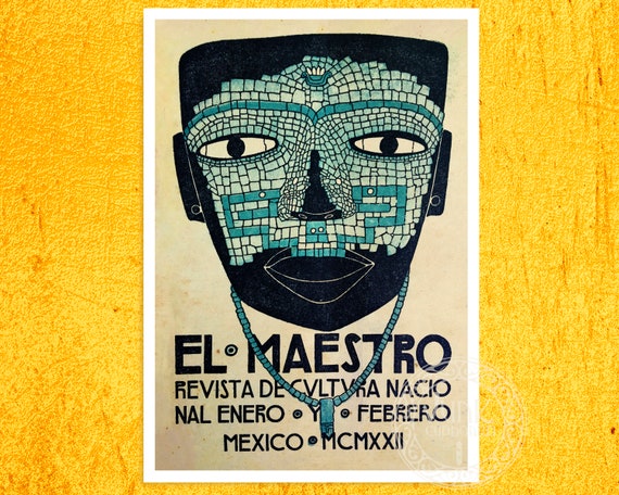 Mexican Magazine Cover el Maestro Revista De Cultura - Etsy