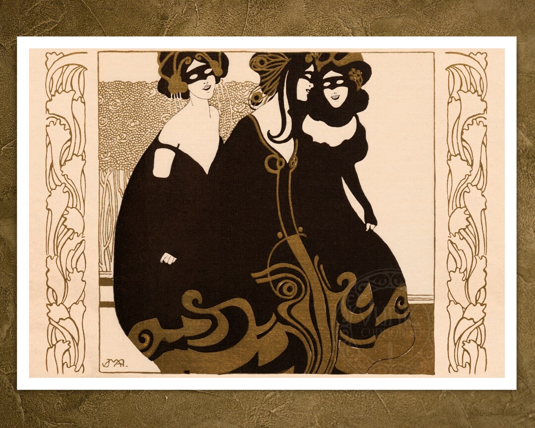 Josef Maria Auchentaller "ver Sacrum Magazine Illustration" (c.1901 ...