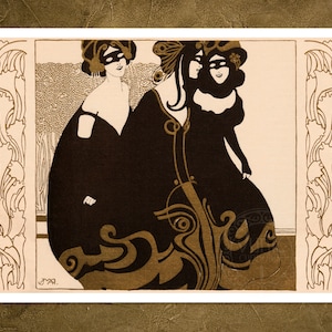 Josef Maria Auchentaller "ver Sacrum Magazine Illustration" (c.1901 ...