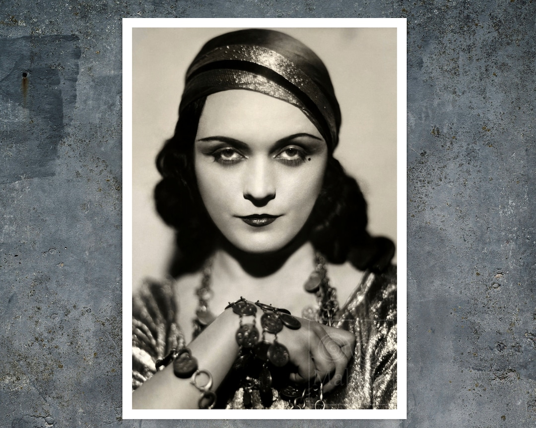 Vintage Portrait "pola Negri" (c.1927) Silent Movie Actress - Hotel ...