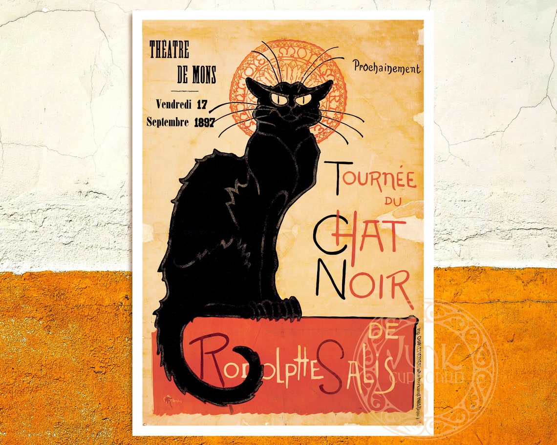 Théophile Steinlen Le Chat Noir c.1896 Art | Etsy