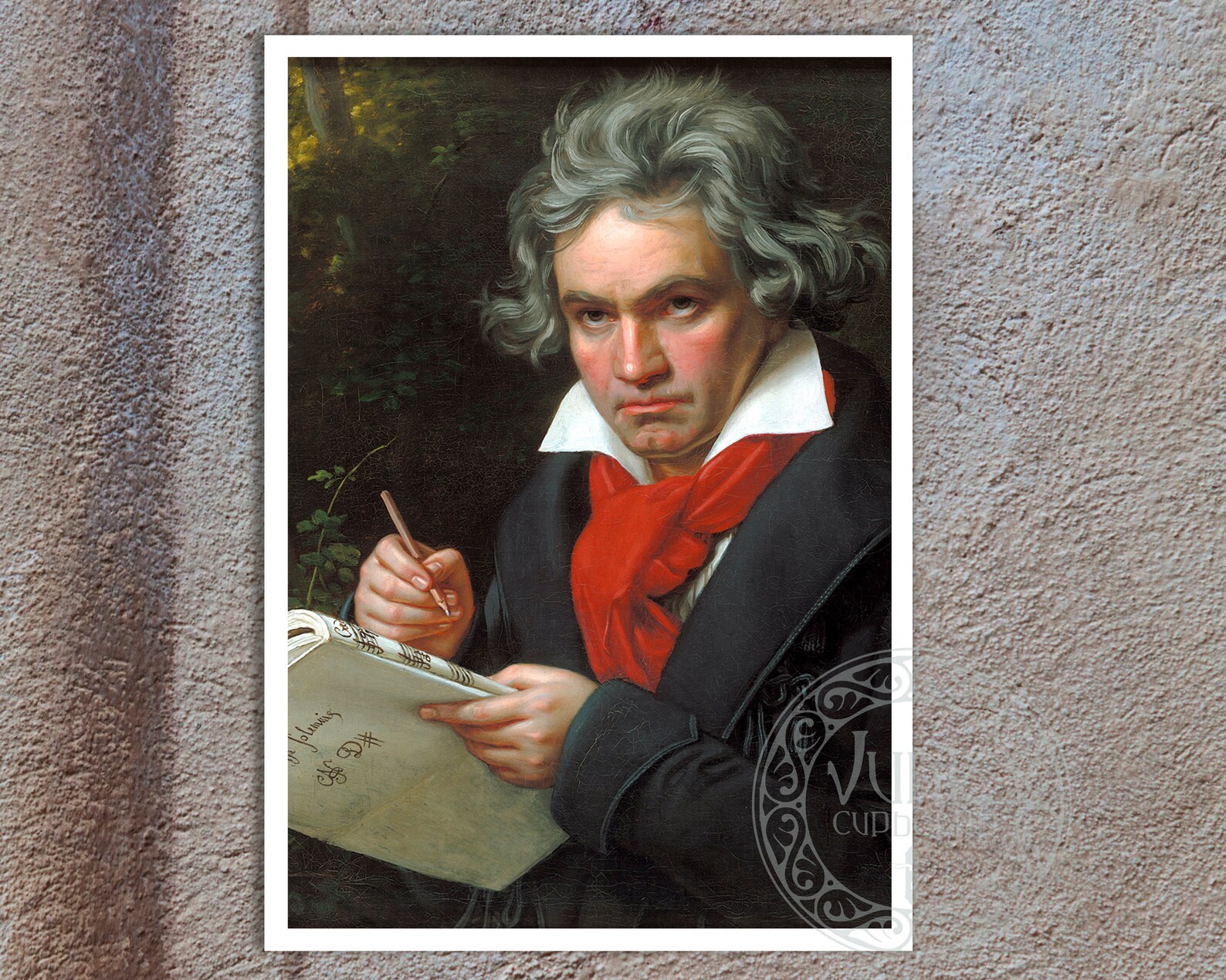 Portrait of Ludwig Van Beethoven by Joseph Karl Stieler 1820 - Etsy UK