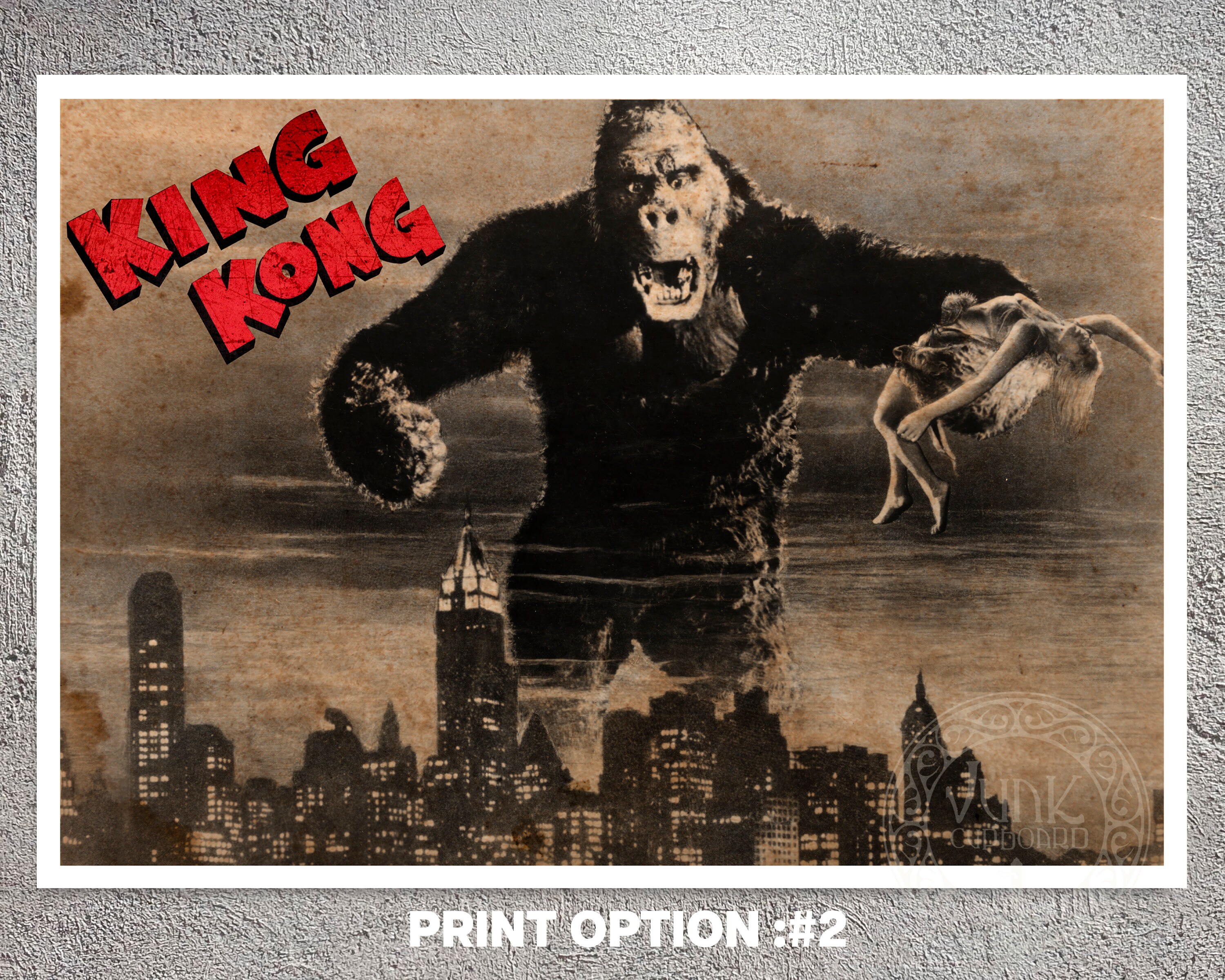 King Kong c.1933 Premium Reproduction Giclée Fine Art - Etsy
