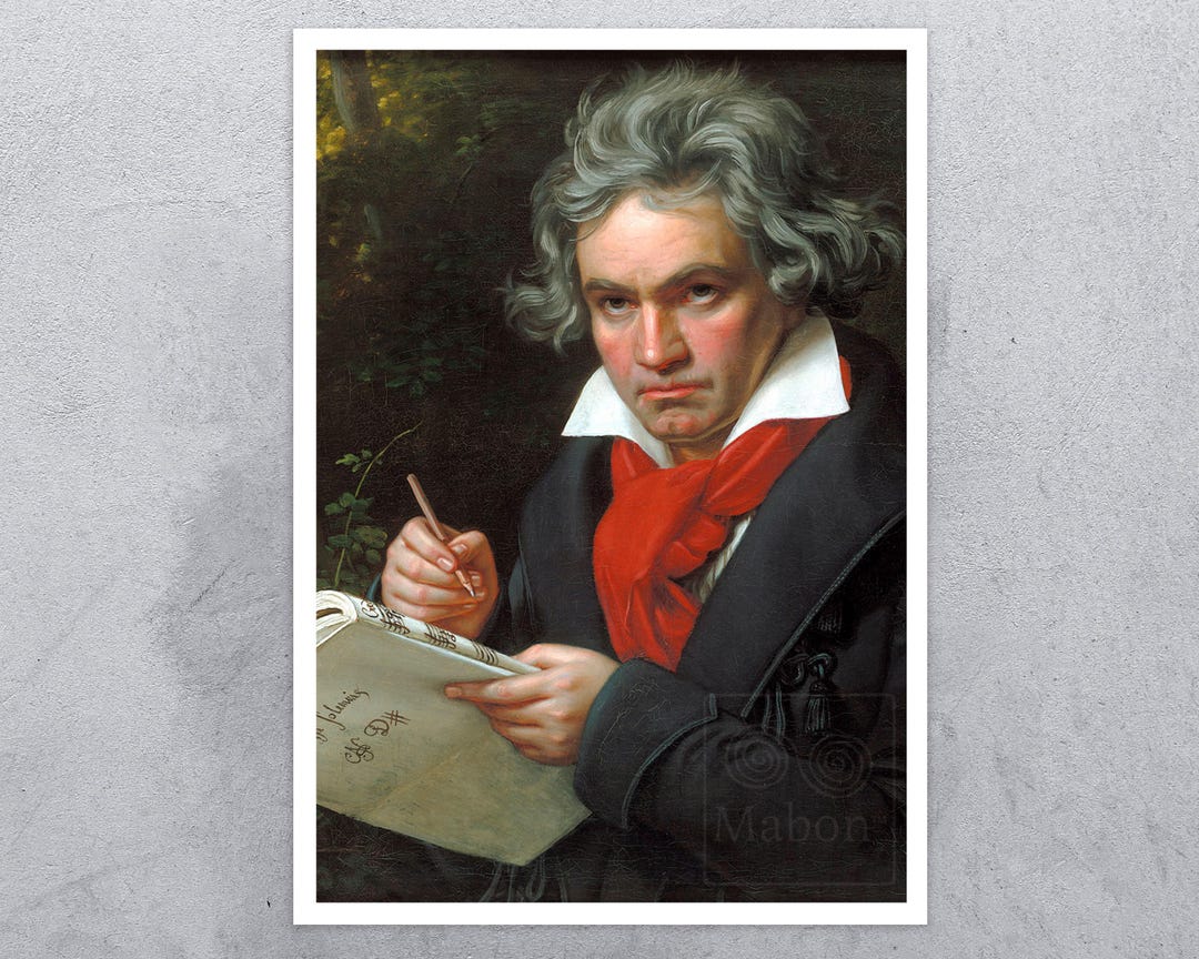 Portrait of Ludwig Van Beethoven by Joseph Karl Stieler (1820) - Giclée ...