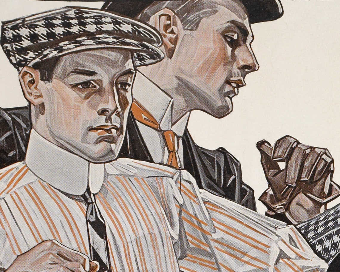 Vintage Advertising Poster arrow Collars 1910 by | Etsy