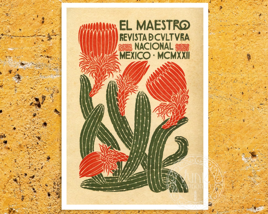 Mexican Magazine Cover el Maestro Revista De Cultura Nacional c.1922 ...