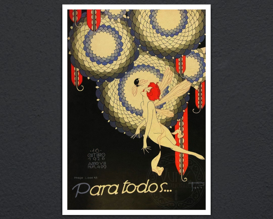 Vintage Magazine Cover "para Todos: October 1926" José Carlos - Premium ...
