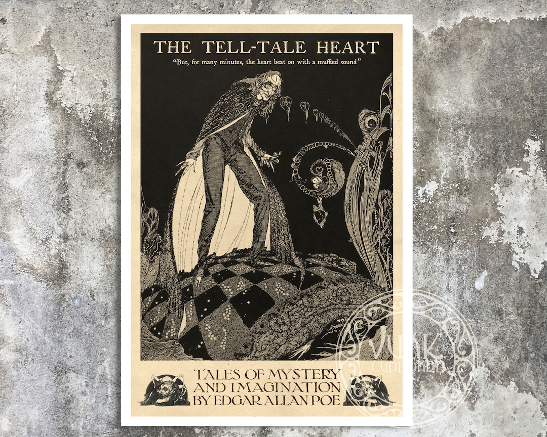 Vintage Book Illustration the Tell-tale Heart Harry Clarke c.1919 Edgar ...