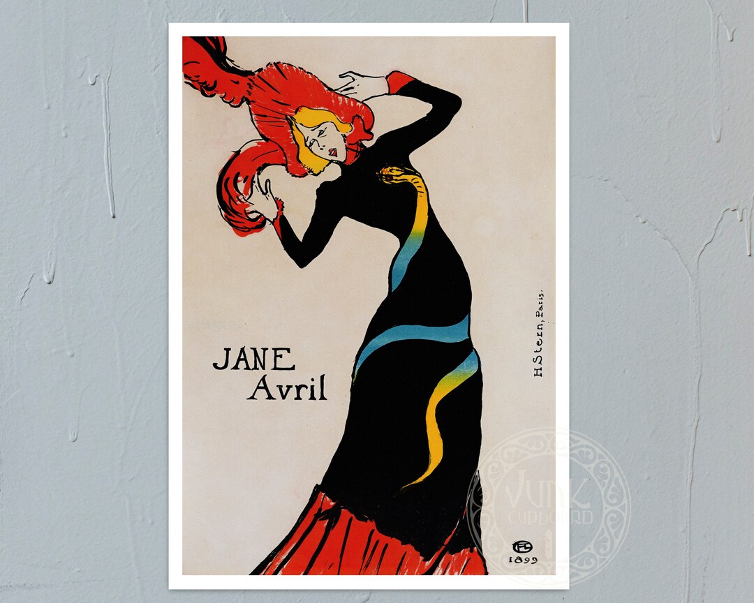 Henri De Toulouse-lautrec "jane Avril" (c.1899) Art Nouveau, Belle ...