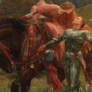 Frank Bernard Dicksee “la Belle Dame Sans Merci” (c.1901) - Premium ...