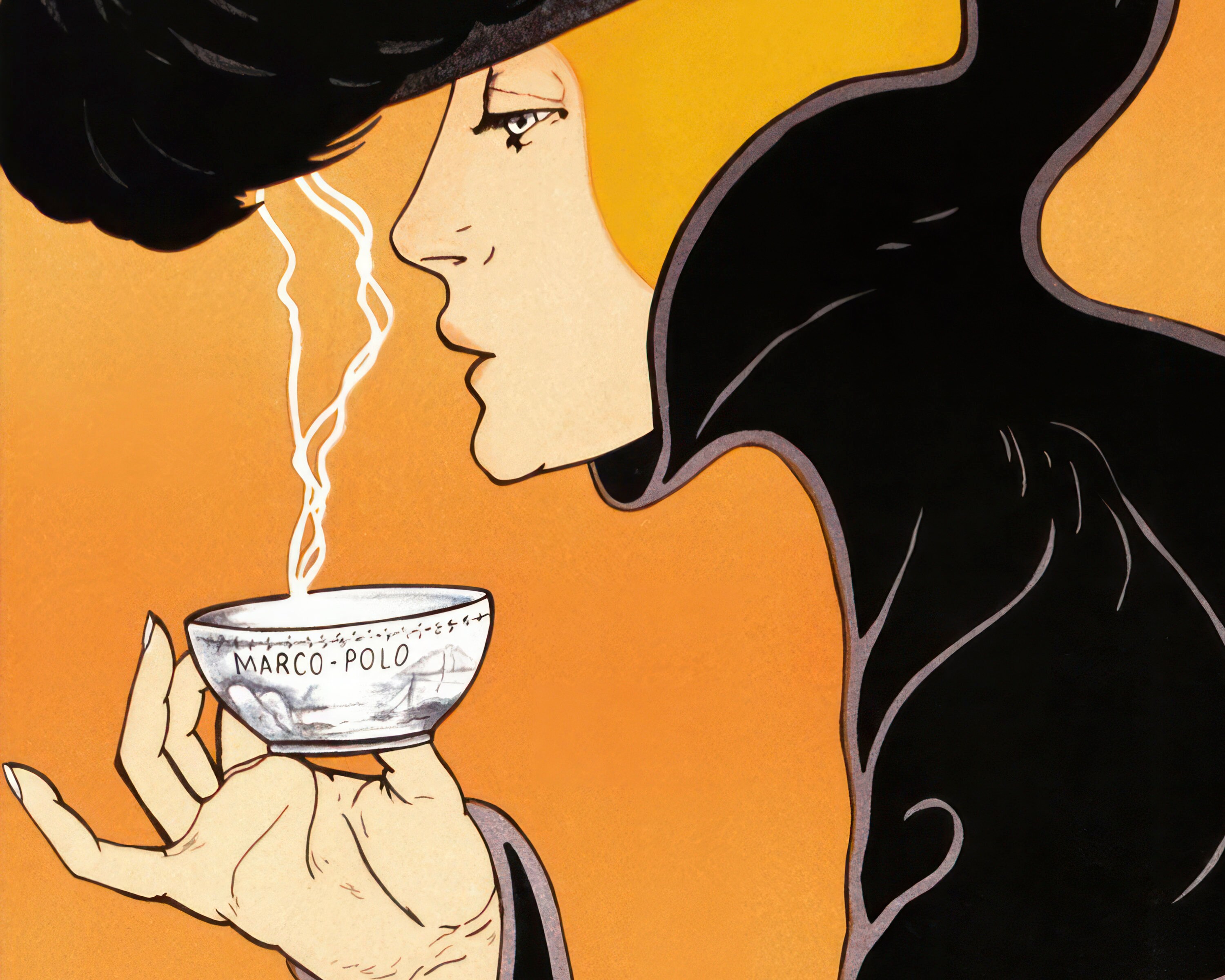 Vintage Advertising Poster marco Polo Theesalon - Etsy