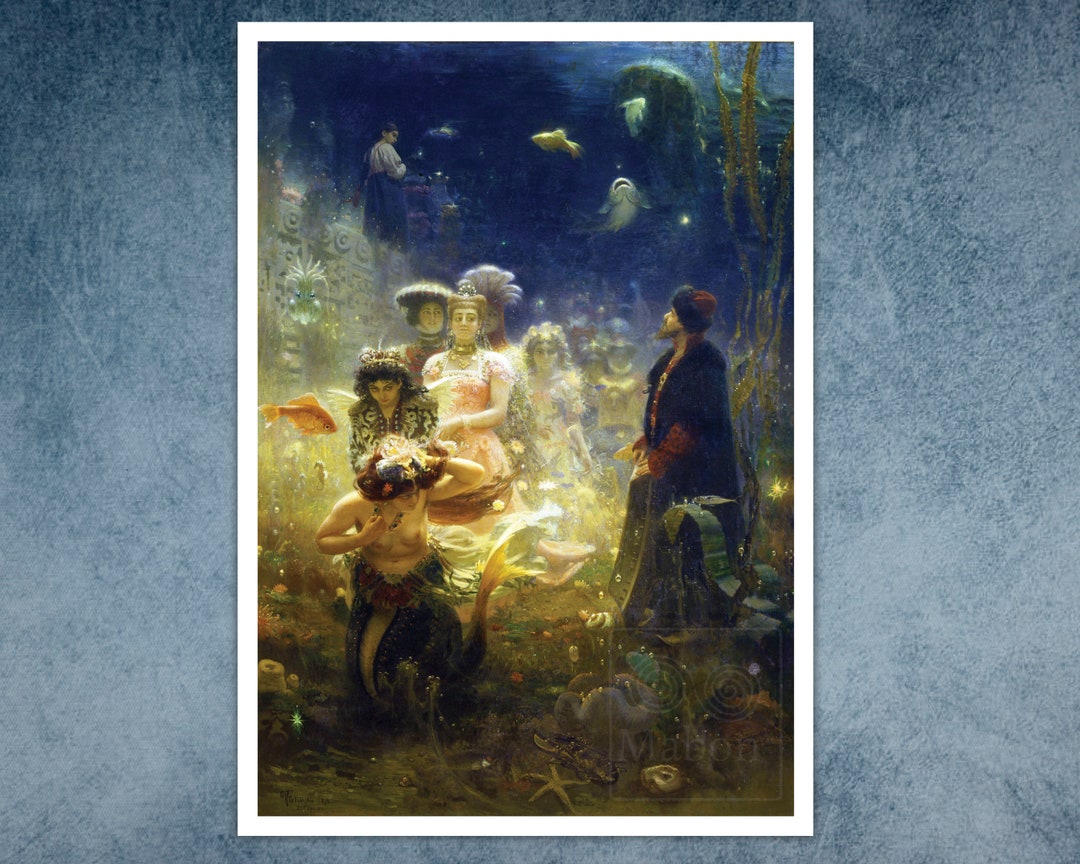 Ilya Repin "sadko and the Underwater Kingdom" (1876) - Premium ...