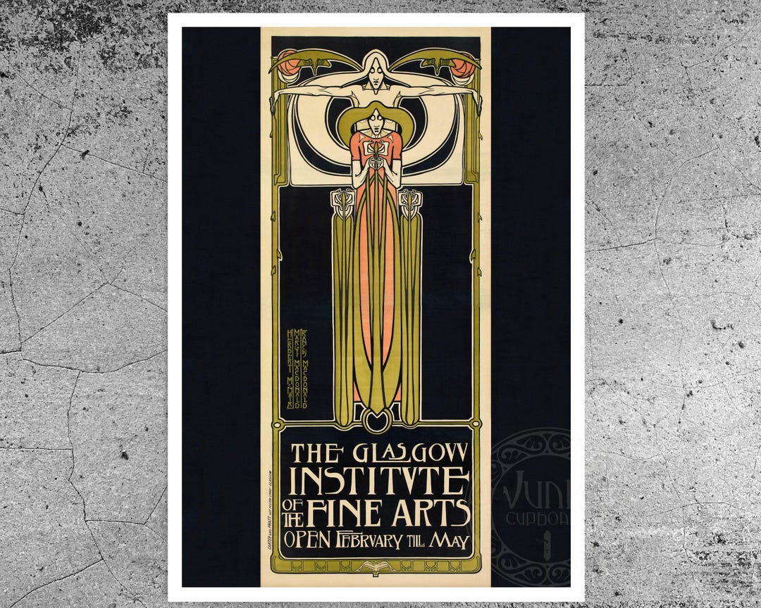 Frances Macdonald "glasgow Institute of Fine Arts" (c.1895) - Giclée ...
