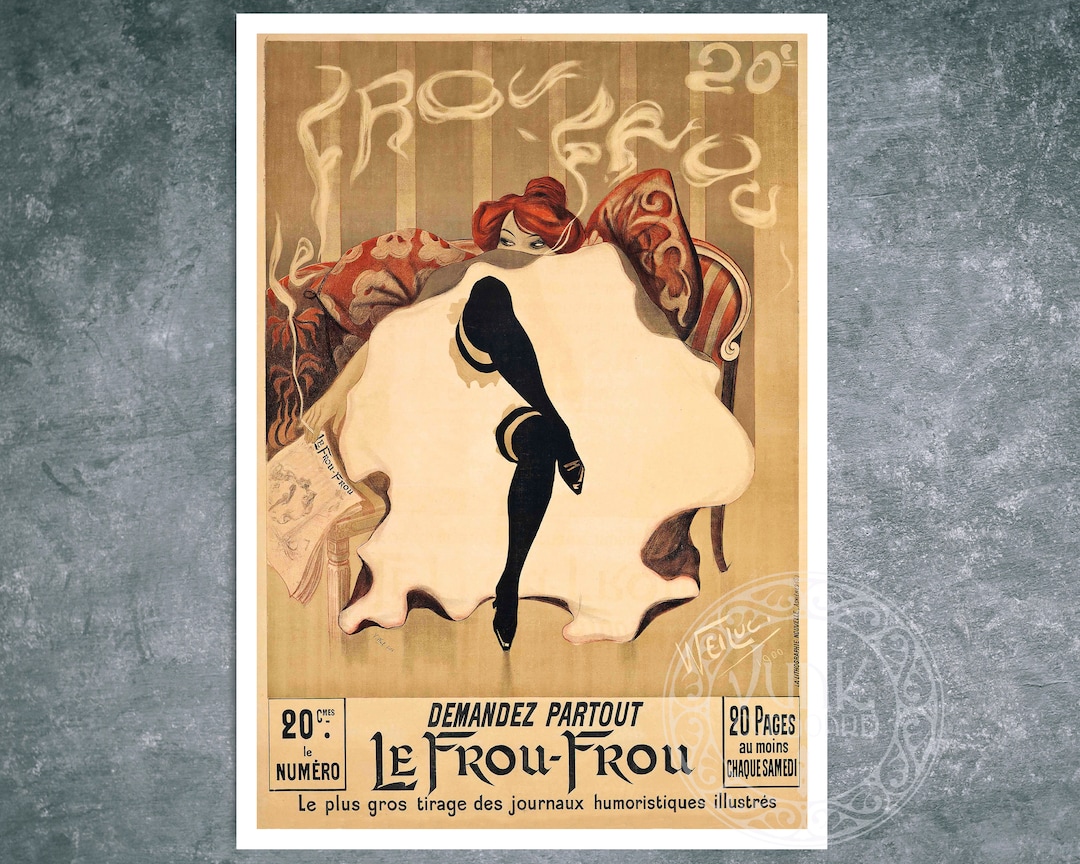 Vintage French Magazine Cover le Frou Frou 1900 - Etsy