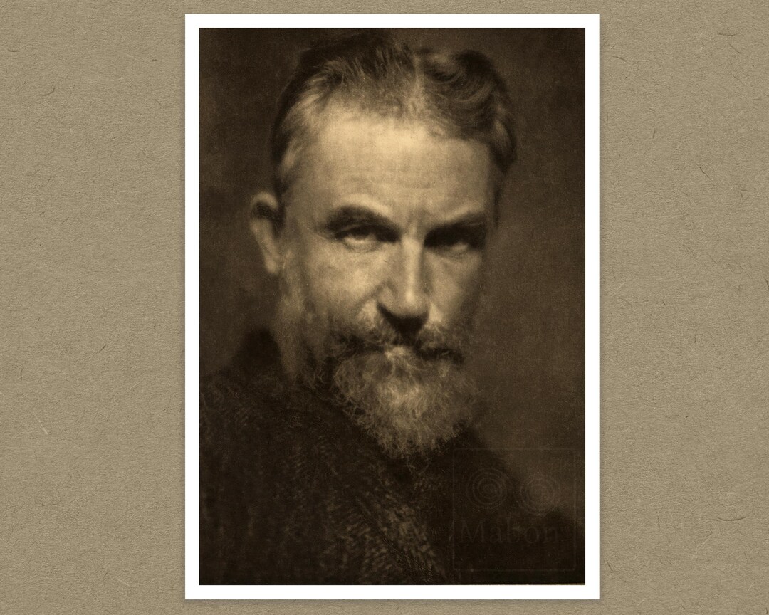 Alvin Langdon Coburn "george Bernard Shaw Portrait" (c.1908) Vintage ...