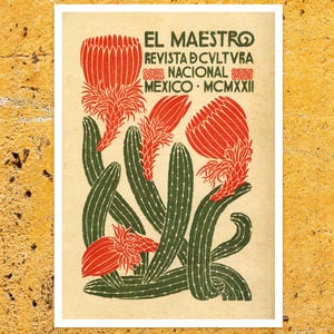 Mexican Magazine Cover "el Maestro - Revista De Cultura Nacional" (c ...