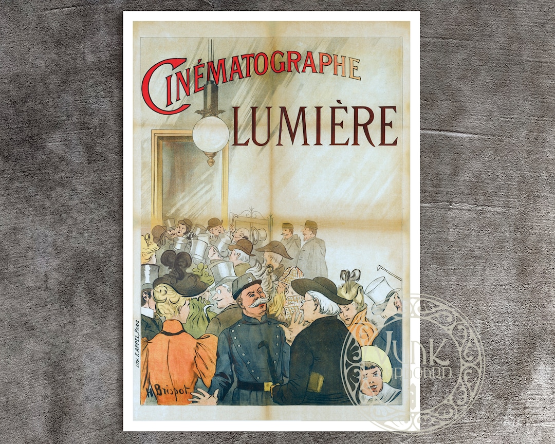 Henri Brispot cinématographe Lumière 1896 Belle Époque Art Nouveau ...
