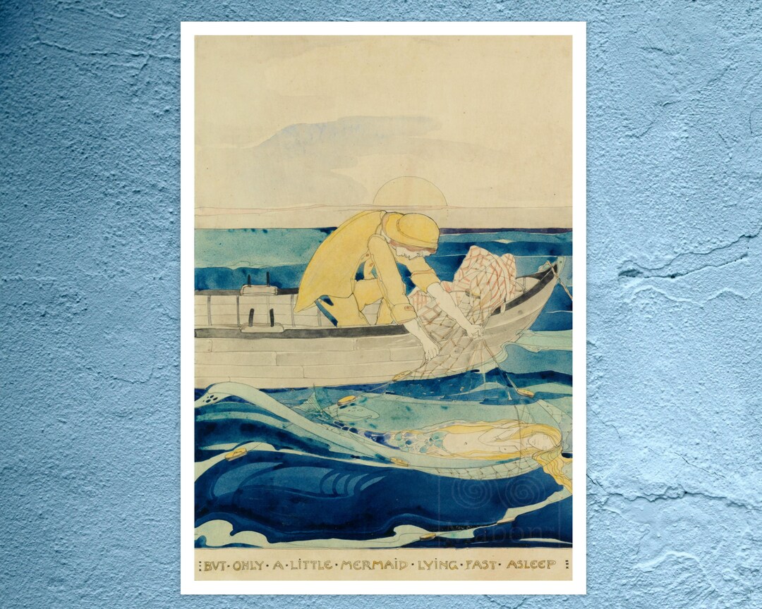 Jessie Marion King "only A Little Mermaid Lying Fast Asleep" (c.1915 ...