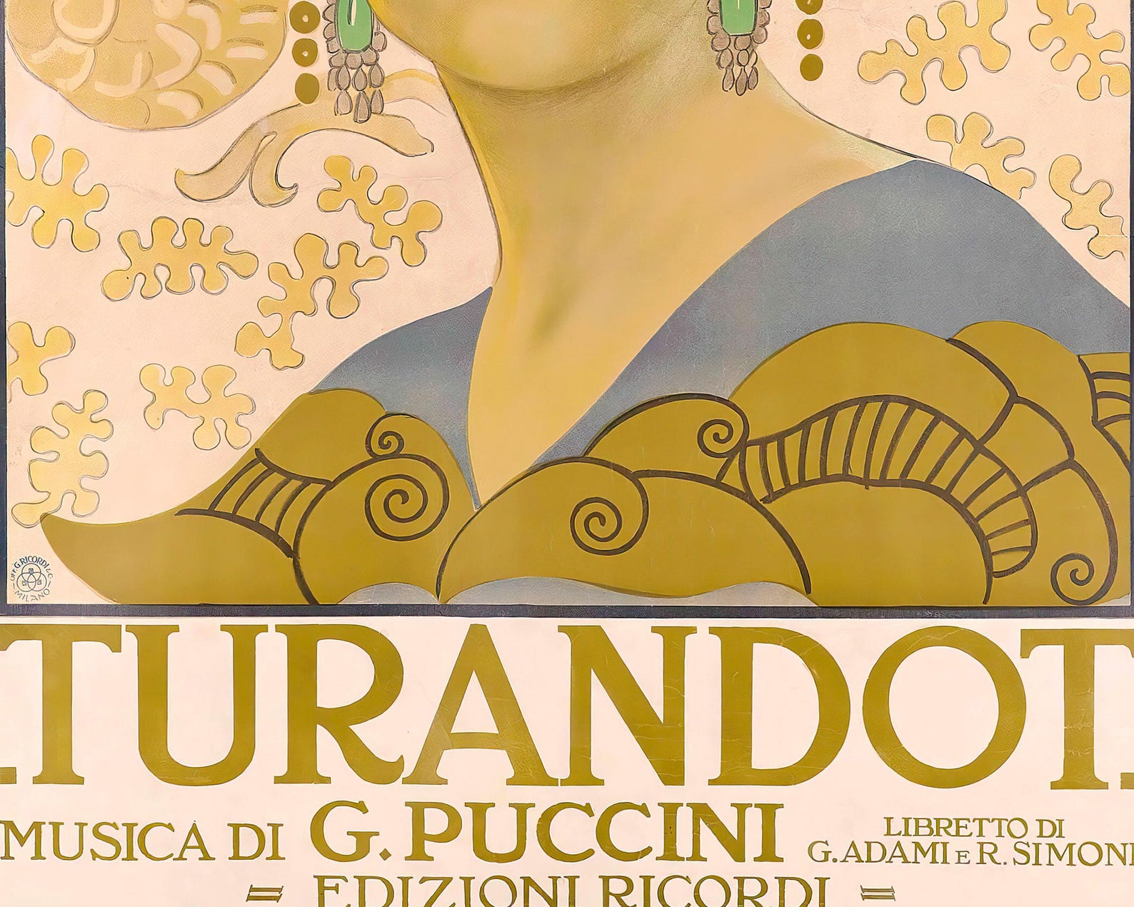 Vintage Advertising Poster for Puccini's Opera "turandot" (c.1926) by ...